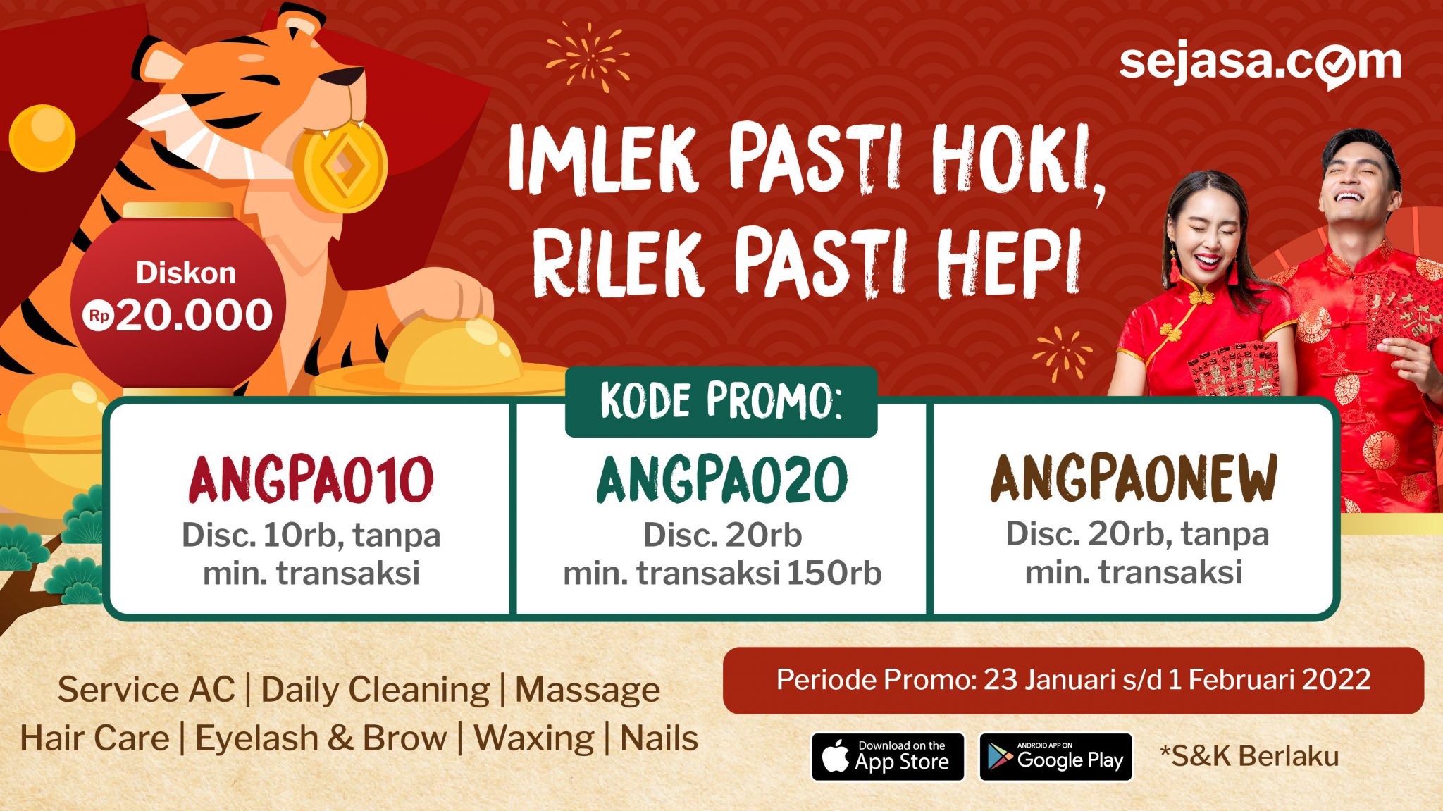 Promo Imlek Hepi, Diskon untuk Berbagai Kategori Jasa Rumah - Sejasa ...